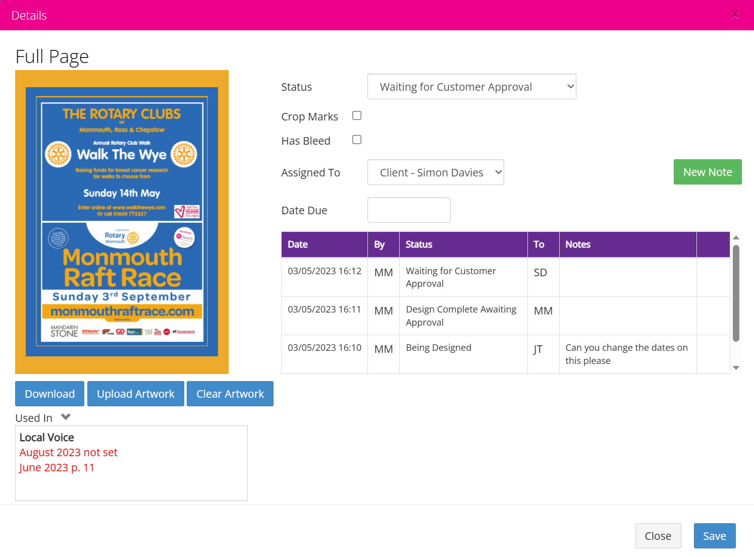 How to add artwork to a booking – MagManager